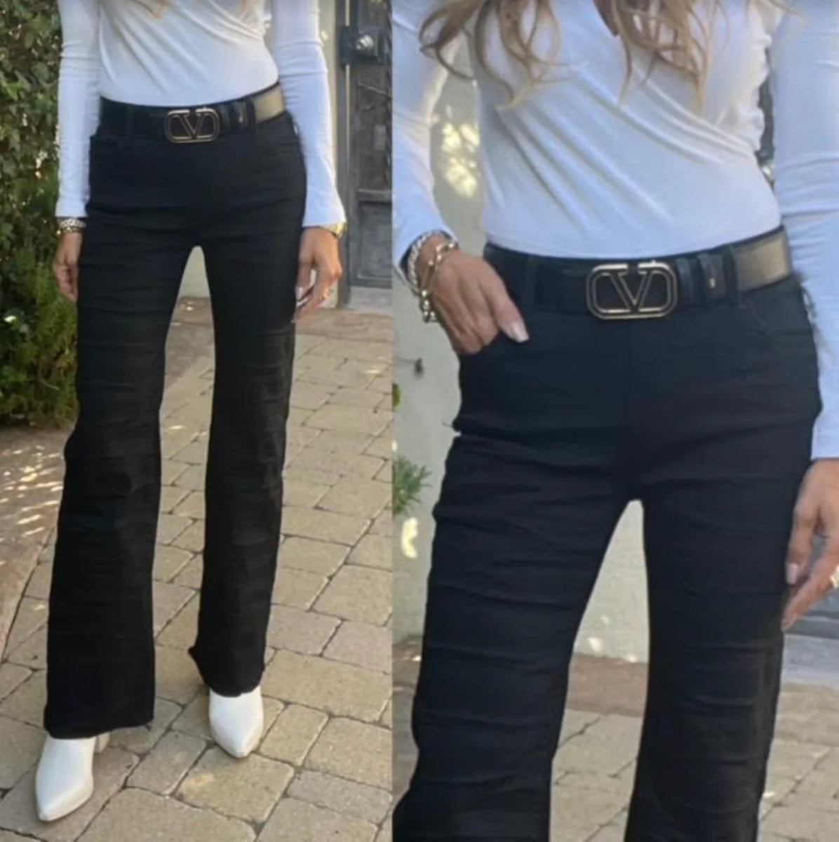 Amanda Pant in Black – Betsy Jenney