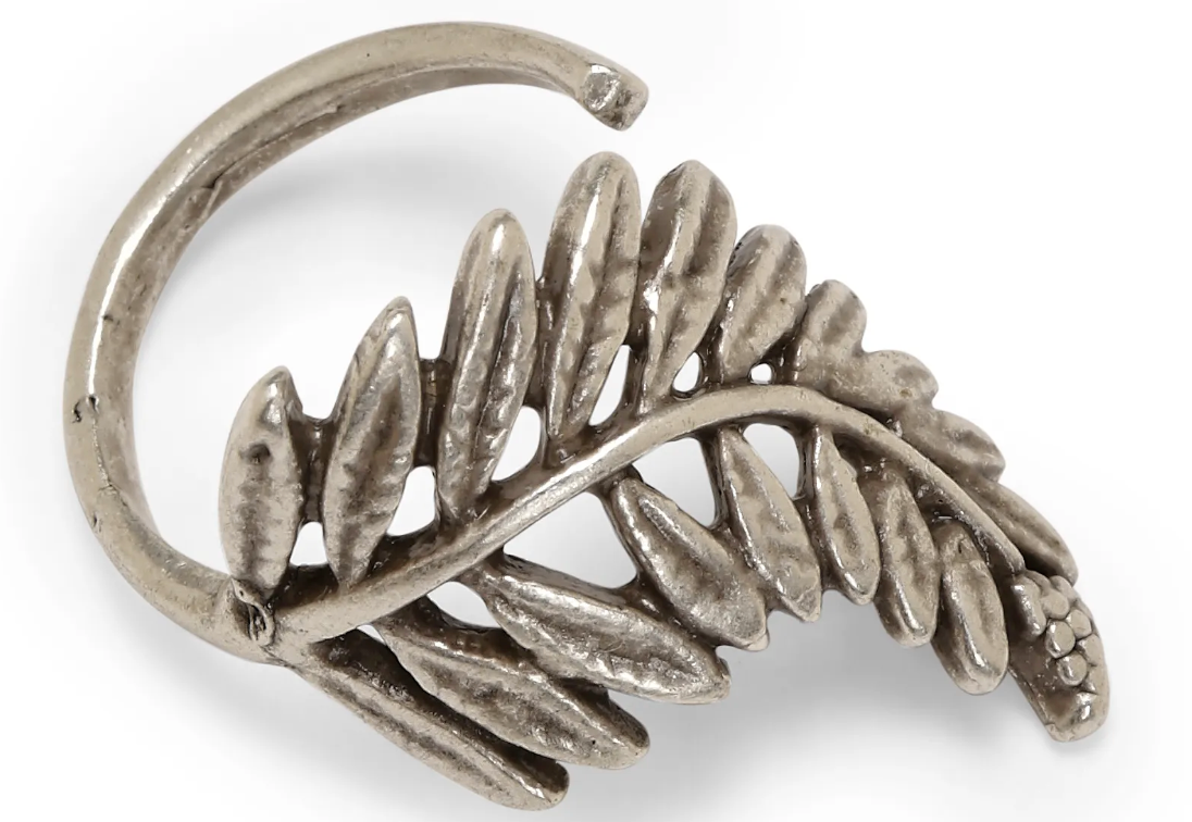 Handmade Brass Leaf Ring – Betsy Jenney